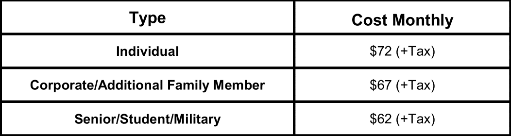 Rate Sheet Membership-1 - Shelburne Athletic Club